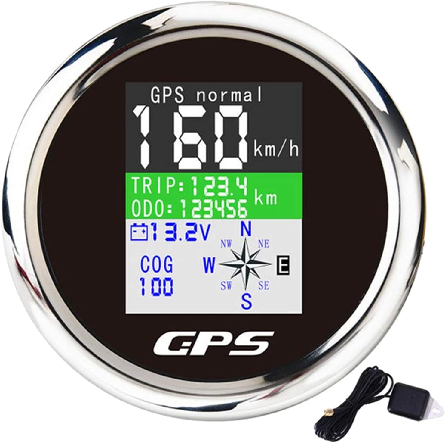 Amazon.com: GPS Speedometer Odometer Waterproof with Green/Red/Blue ...