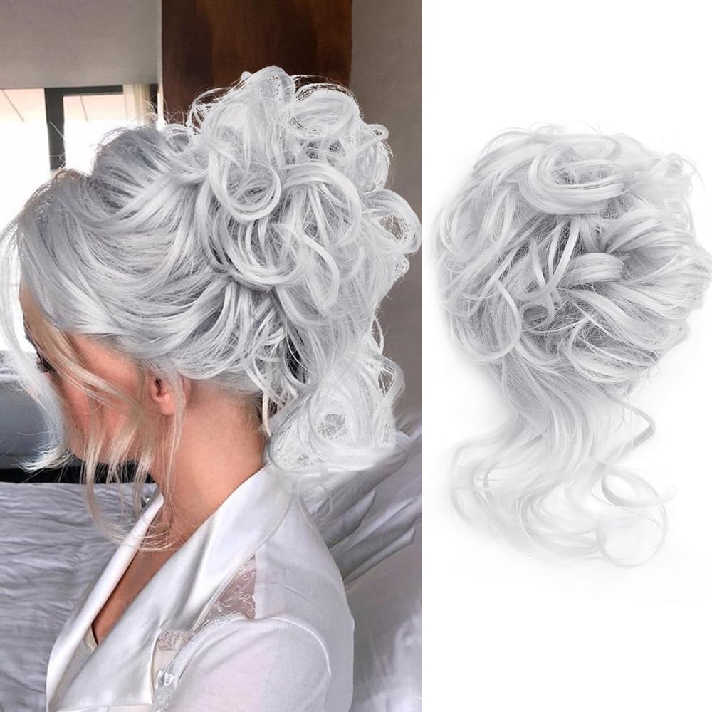 Amazon.com : ZERAL Messy Bun Hair Piece Tousled Updo Messy Hair Buns ...