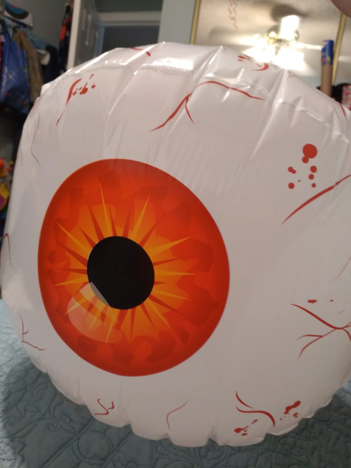 Amazon.com: 12 Pieces Eyeball Balloons Plastic Inflatable Halloween 16 ...