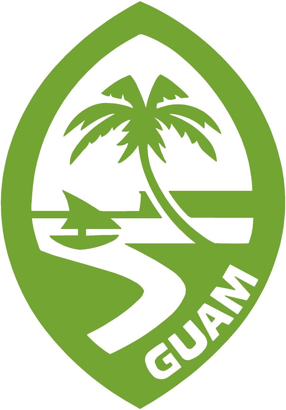 Amazon.com - Guam Logo Sticker Decal (Lime Green, 5.5")