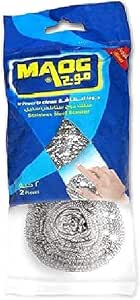 Maog Stainless Steel Scrubber 2 Pcs : Buy Online at Best Price in KSA ...
