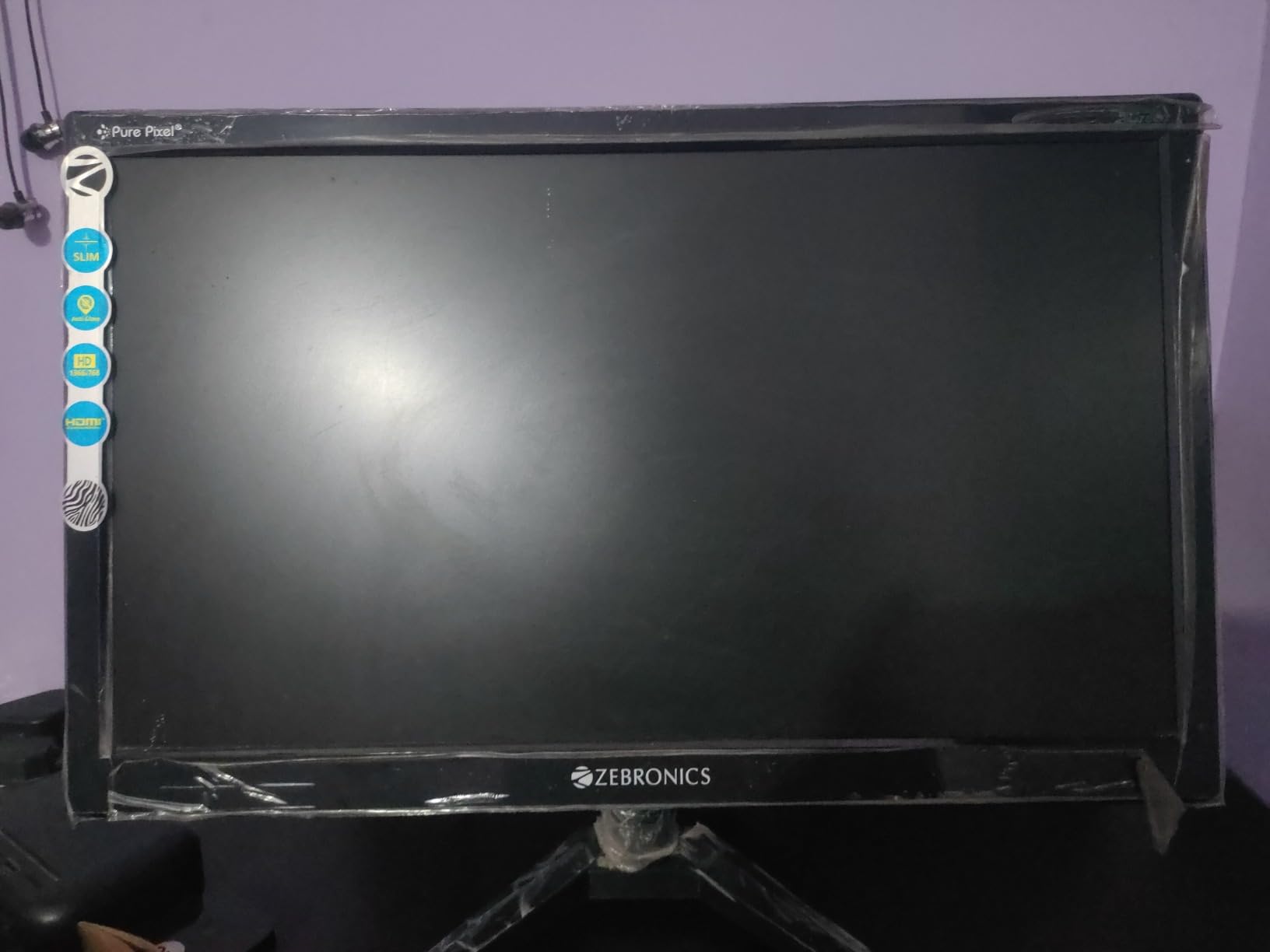 ZEBRONICS 18.5(46.9cm) Monitor with HDMI and VGA Port(Black) : Amazon ...