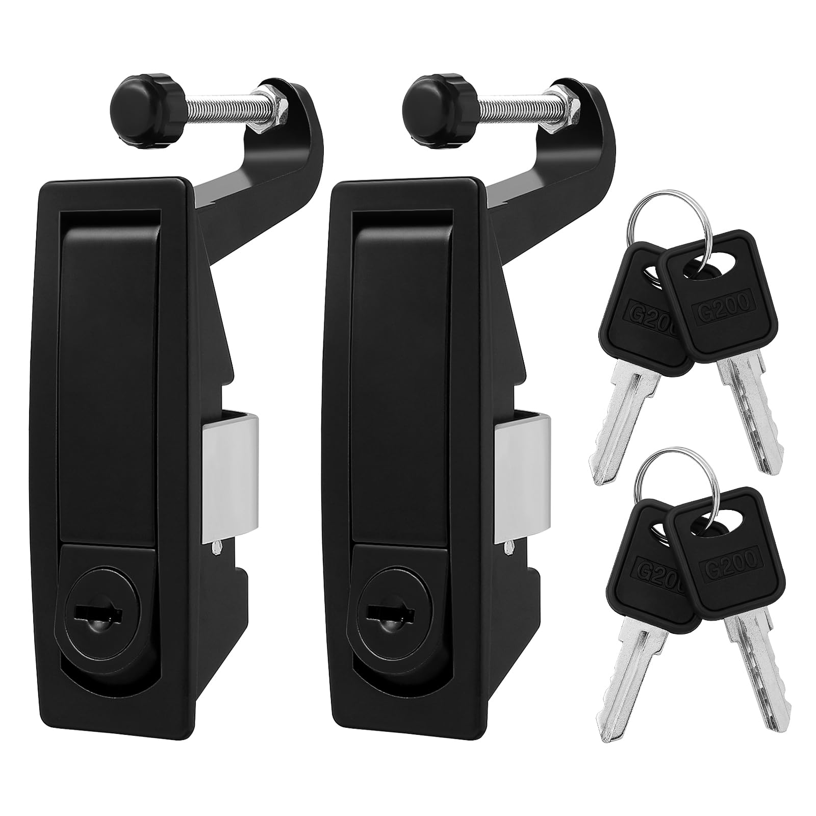 VILLCASE 2Pcs Compression Latch Lock Zinc Alloy Adjustable Sealed Large ...
