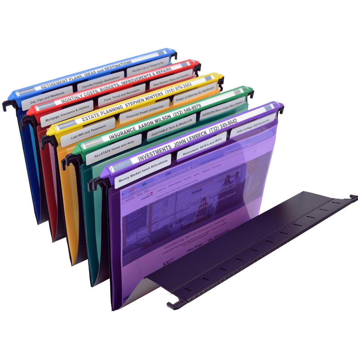 Ultimate Office Magnifile Hanging File Folders V Bottom Letter Size ...