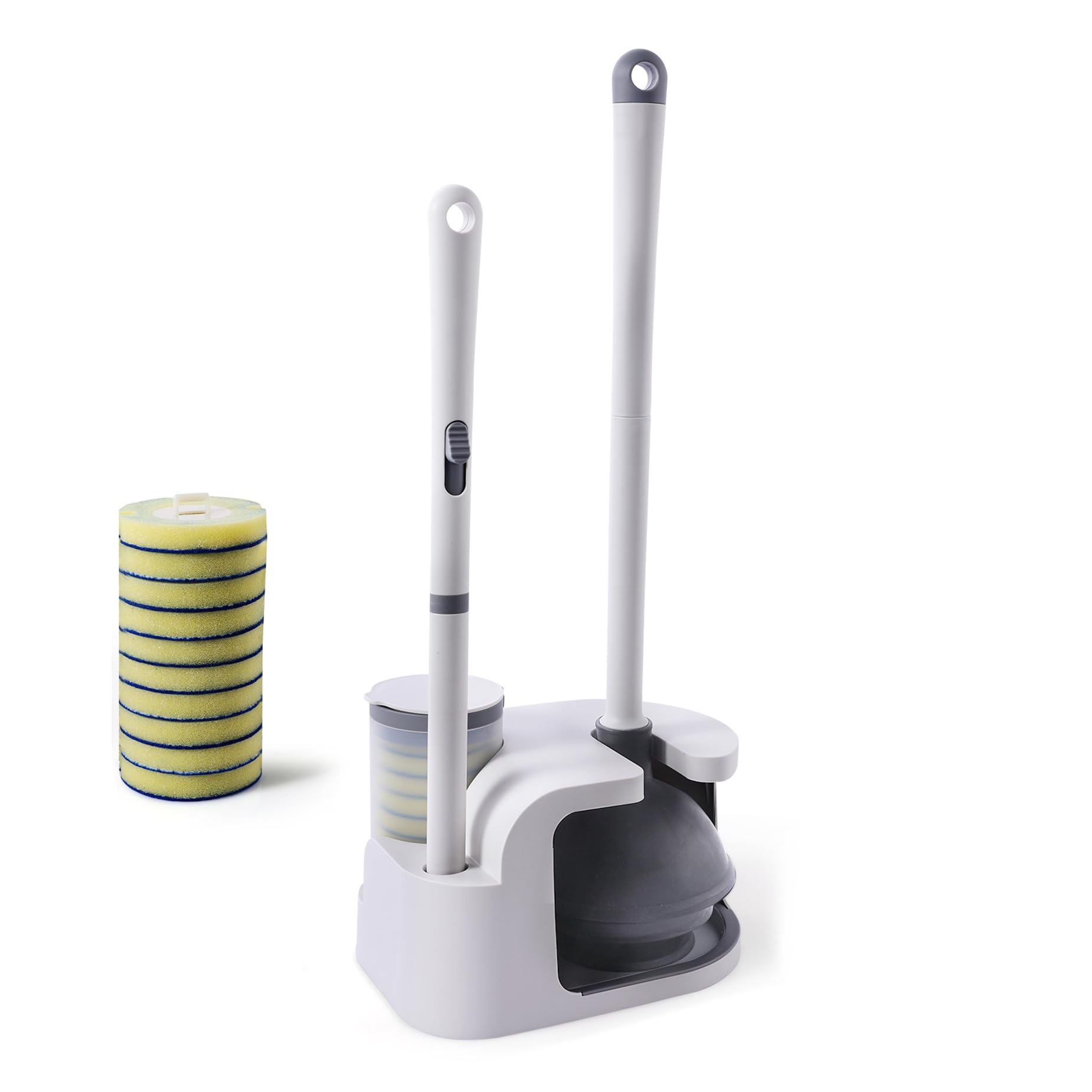 Amazon.com: Eyliden Disposable Toilet Brush and Plunger Combo, Wand Set ...