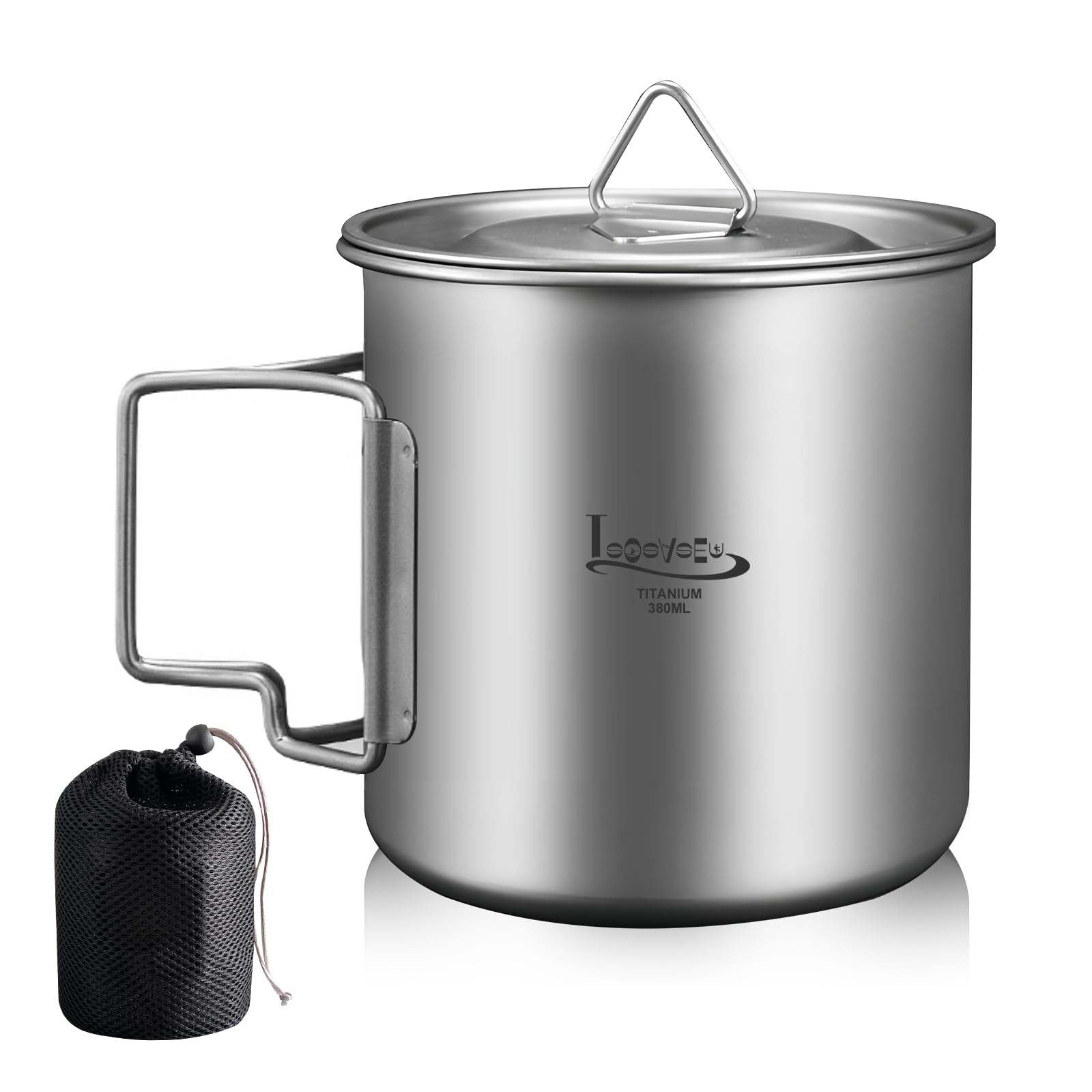 Amazon.com: LSOSVSEU Titanium Pot with Lid, Lightweight Camping Pot ...