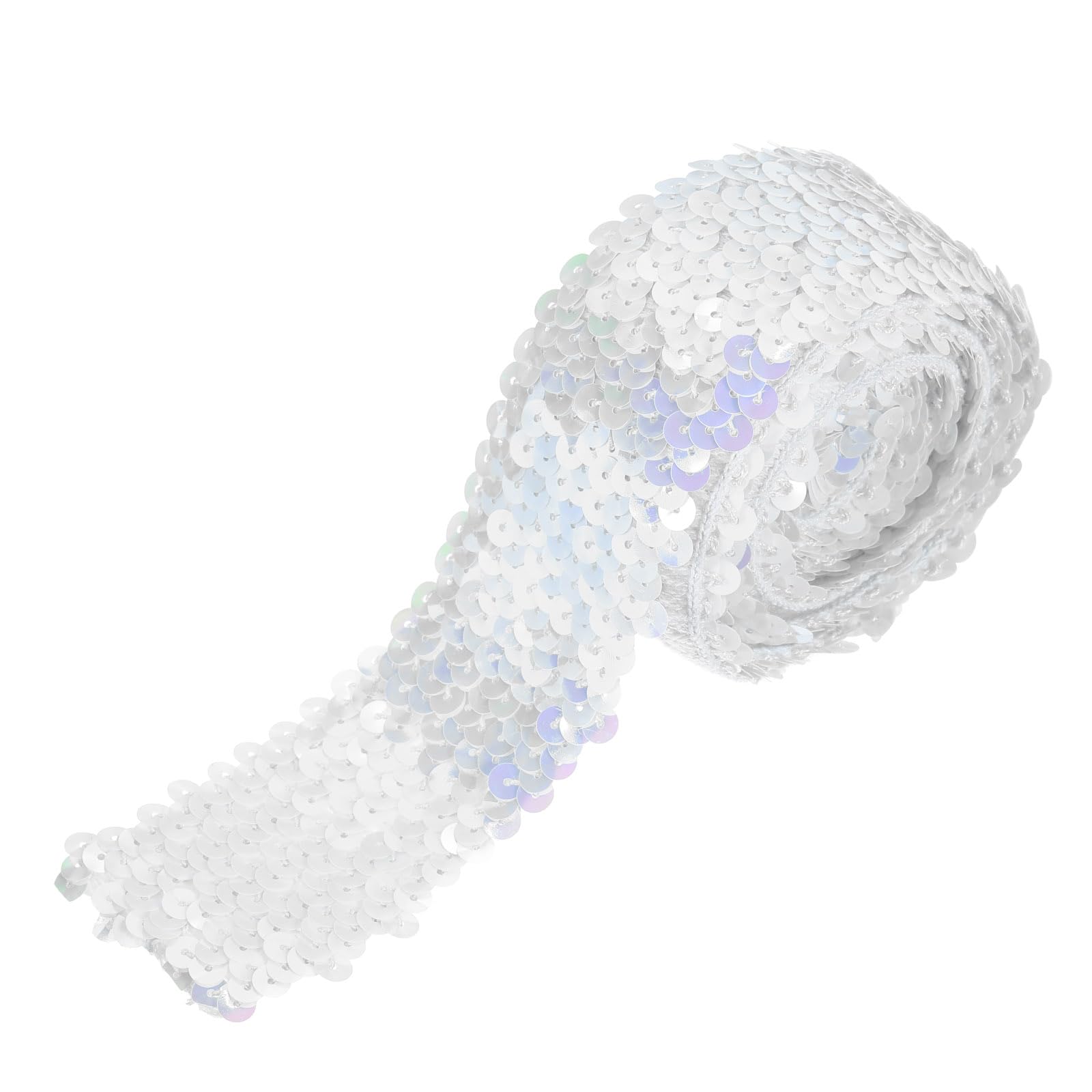 Amazon.com: MECCANIXITY 11 Yards 2 Inch Elastic Sequins Trim 5 Row Flat ...