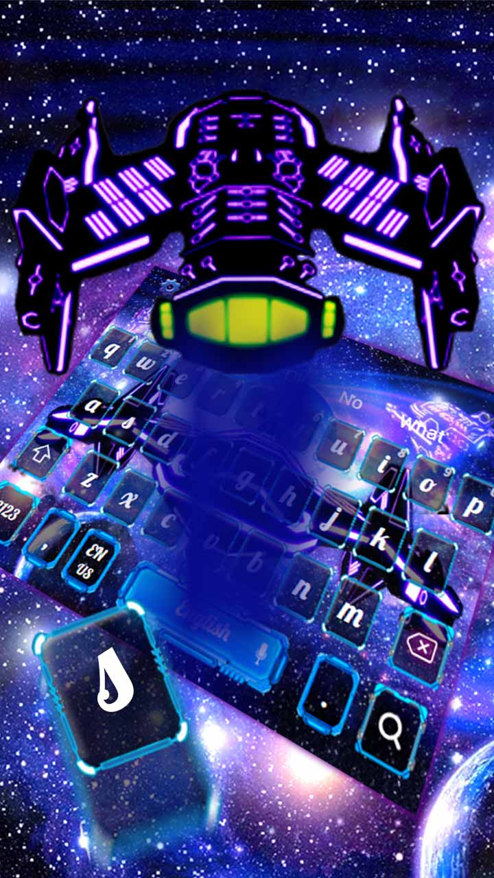 Galaxy Spaceship Keyboard Theme-Amazonアプリストアのアプリ