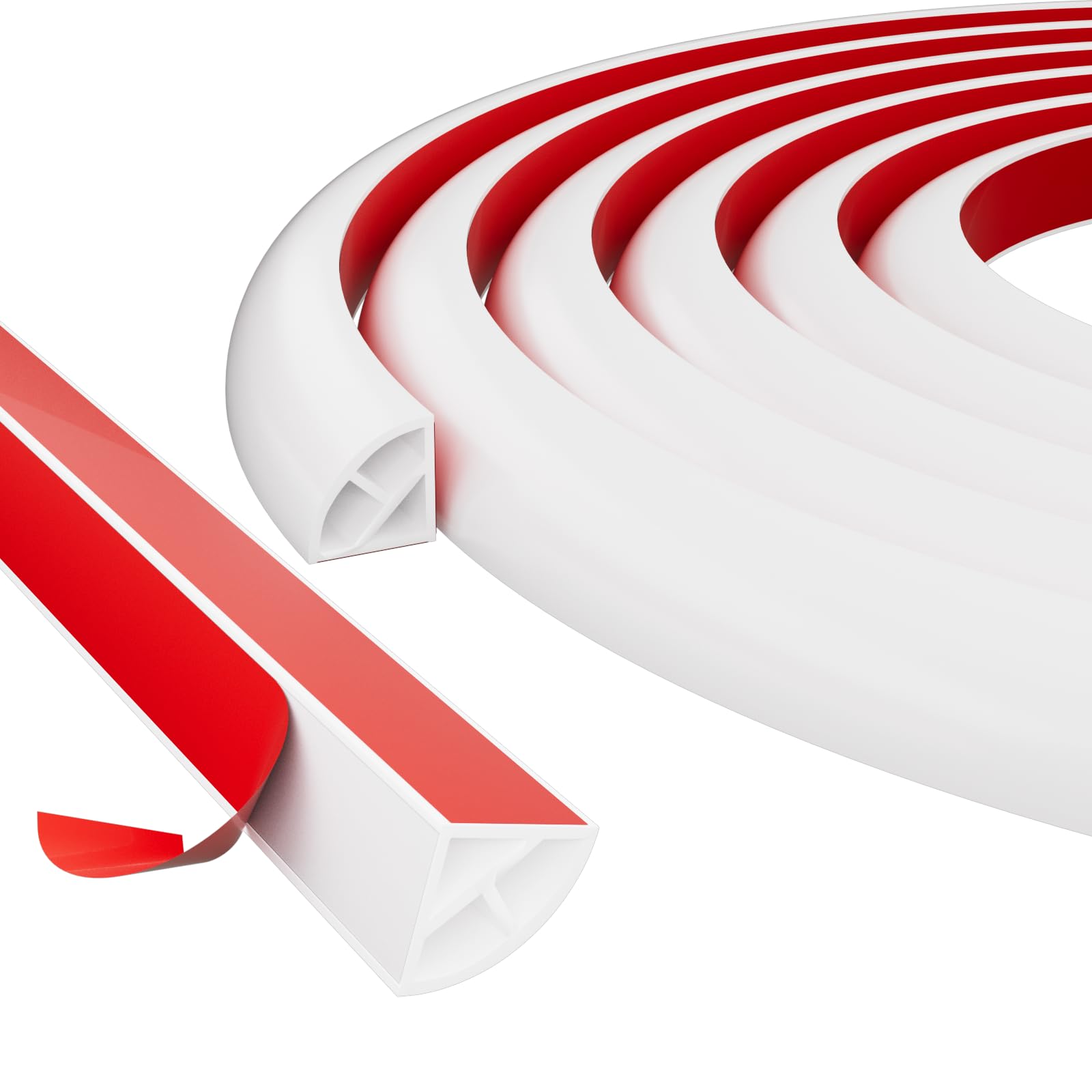 Snapklik.com : KNEELISA 49ft/15m Flexible Peel And Stick Quarter Round ...