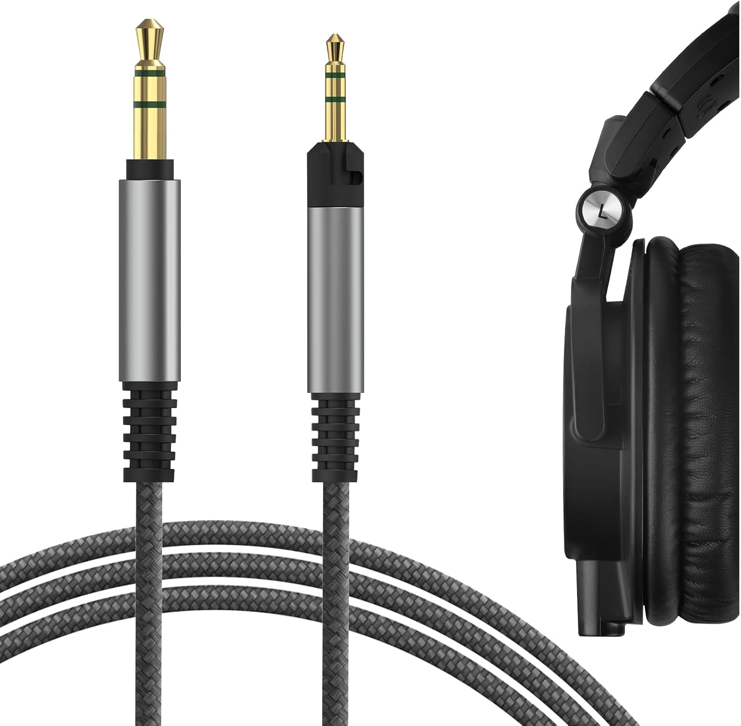 Amazon.com: GEEKRIA Nylon Braided Audio Cable Compatible with Audio ...