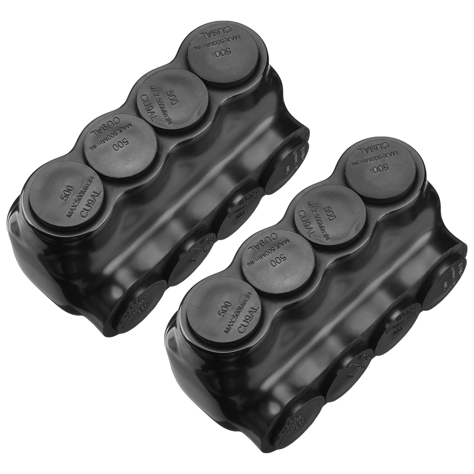 Snapklik.com : Copkim 2 Pcs Black Multi Cable Connector, 4 Wire Ports ...