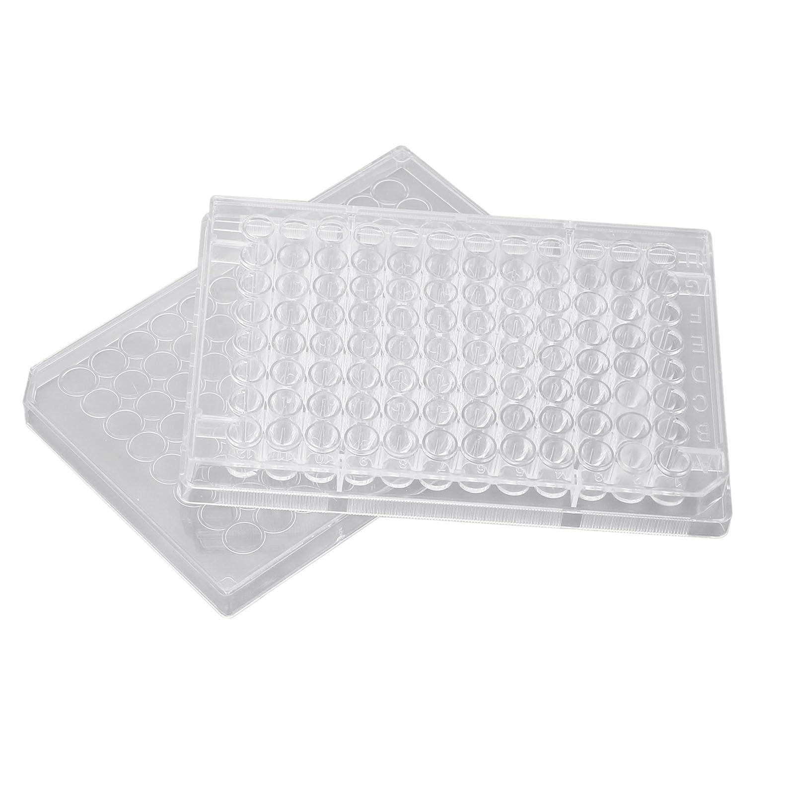 Flat Bottom Well Plate CELLSTAR 96-Well Microplate With Lid - TC ...