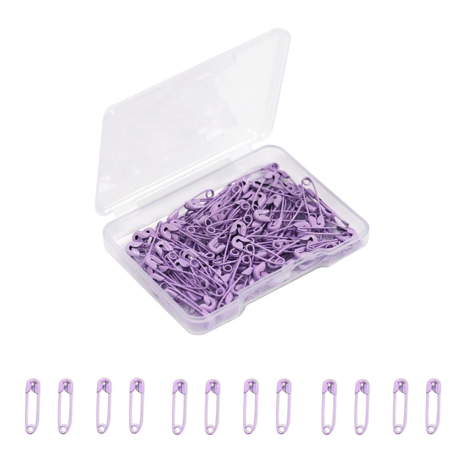 Amazon.com: Small Safety Pins,19mm Mini Safety Pins for Clothes,Purple ...