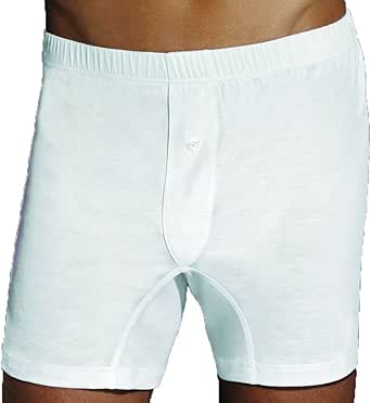 Perofil Men's trunks lisle covered elastic open front with button ...