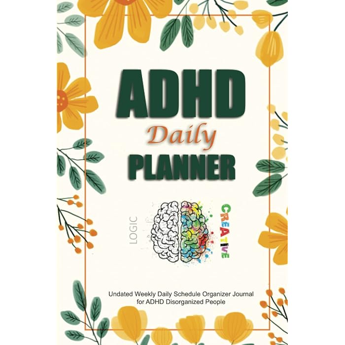 Buy ADHD Daily Planner: The Undated Weekly Daily Schedule Organizer ...