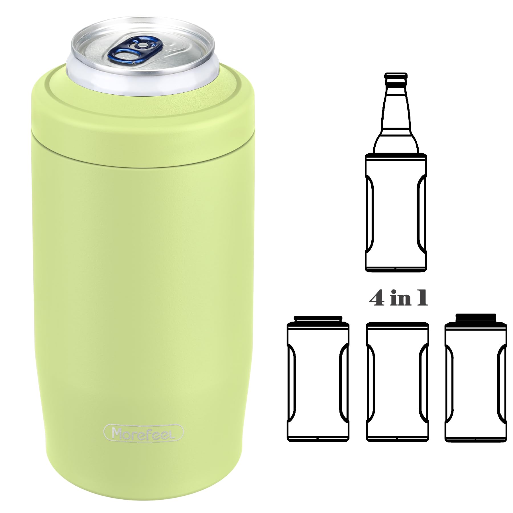 Snapklik.com : 4-in-1 Skinny Can Cooler Double Wall Stainless Steel ...