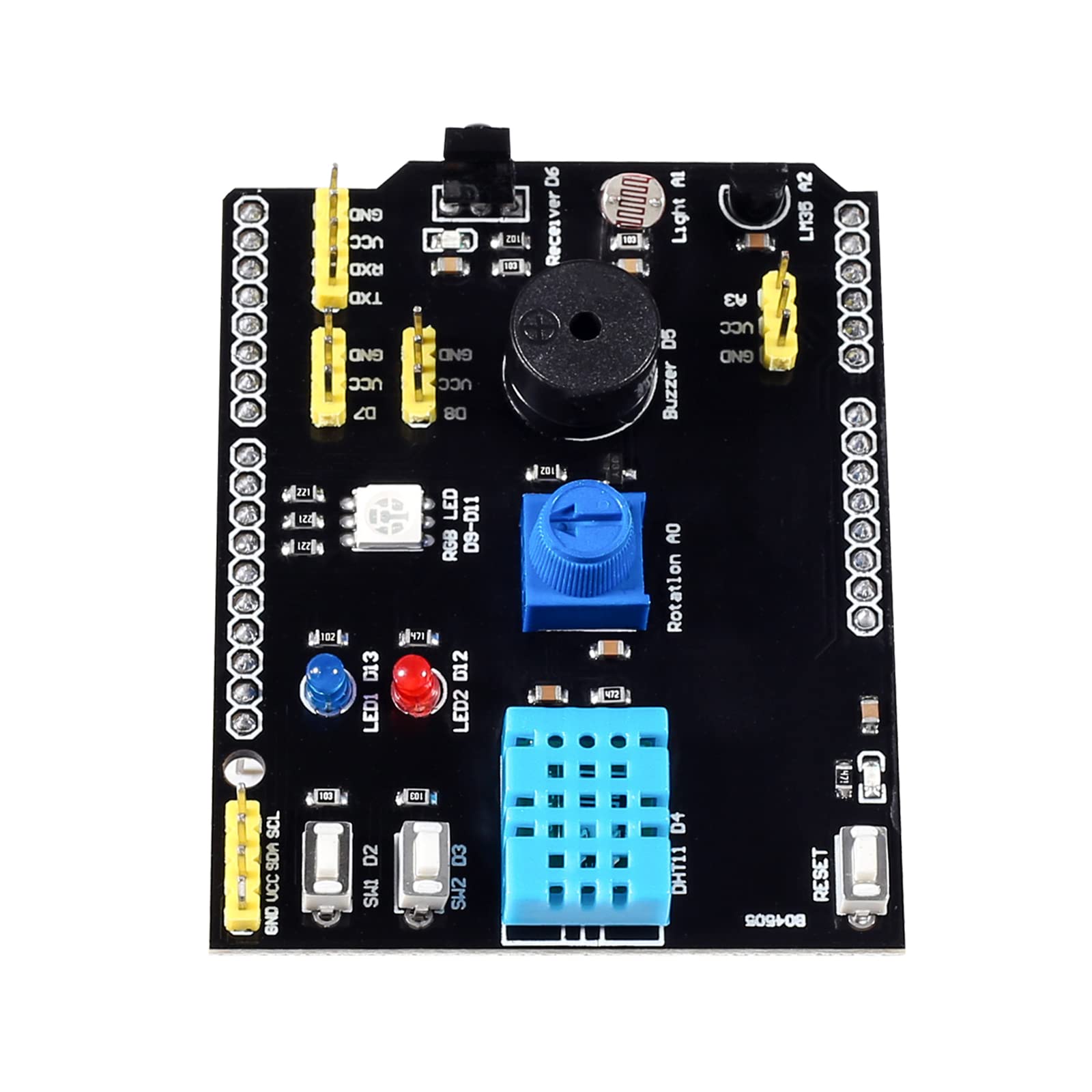 Snapklik.com : 2Pcs 9-in-1 Temperature Humidity Sensor Multifunctional ...
