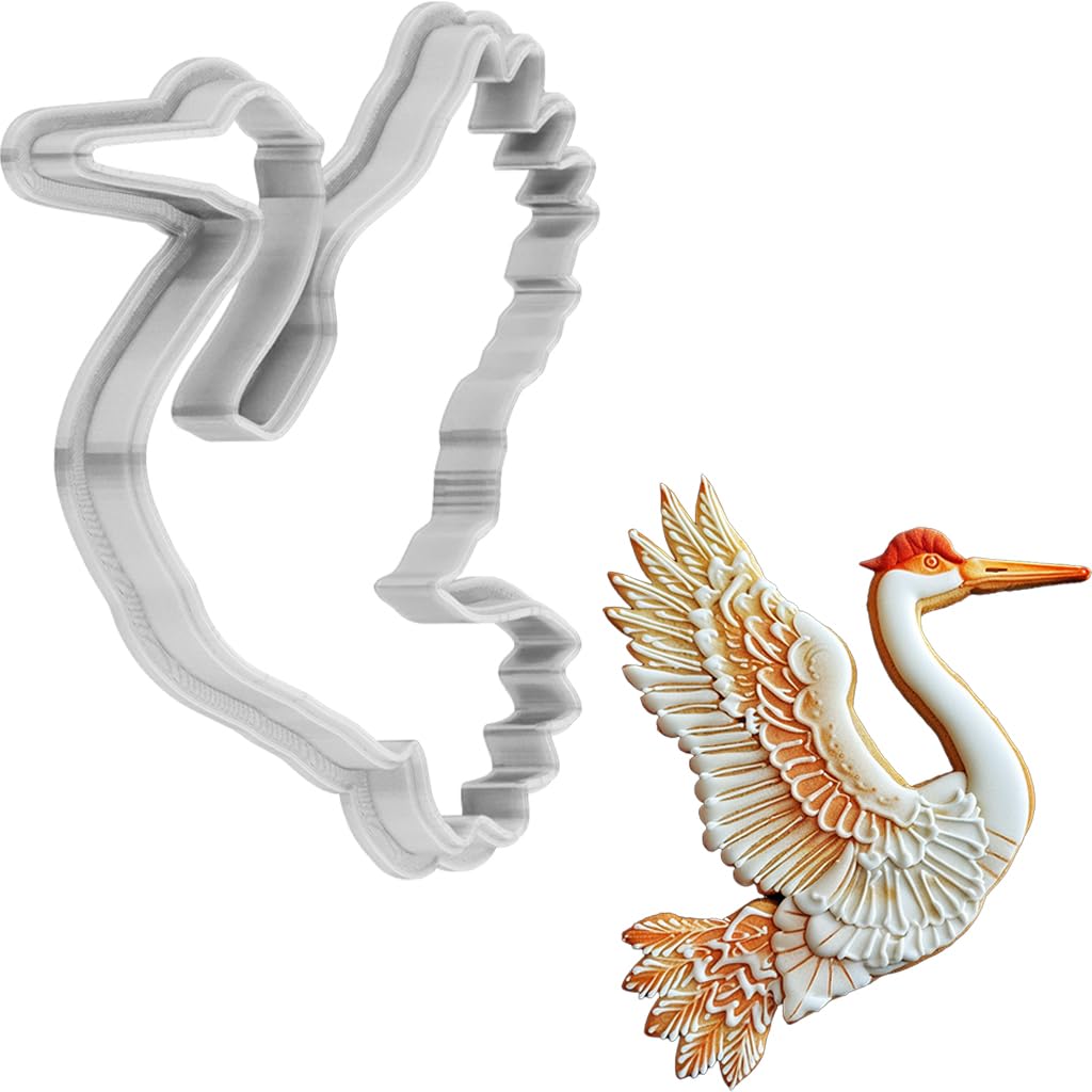 Amazon.com: Crane Cookie Cutter 4 Inch Made in USA by WONDERTORY: Home ...