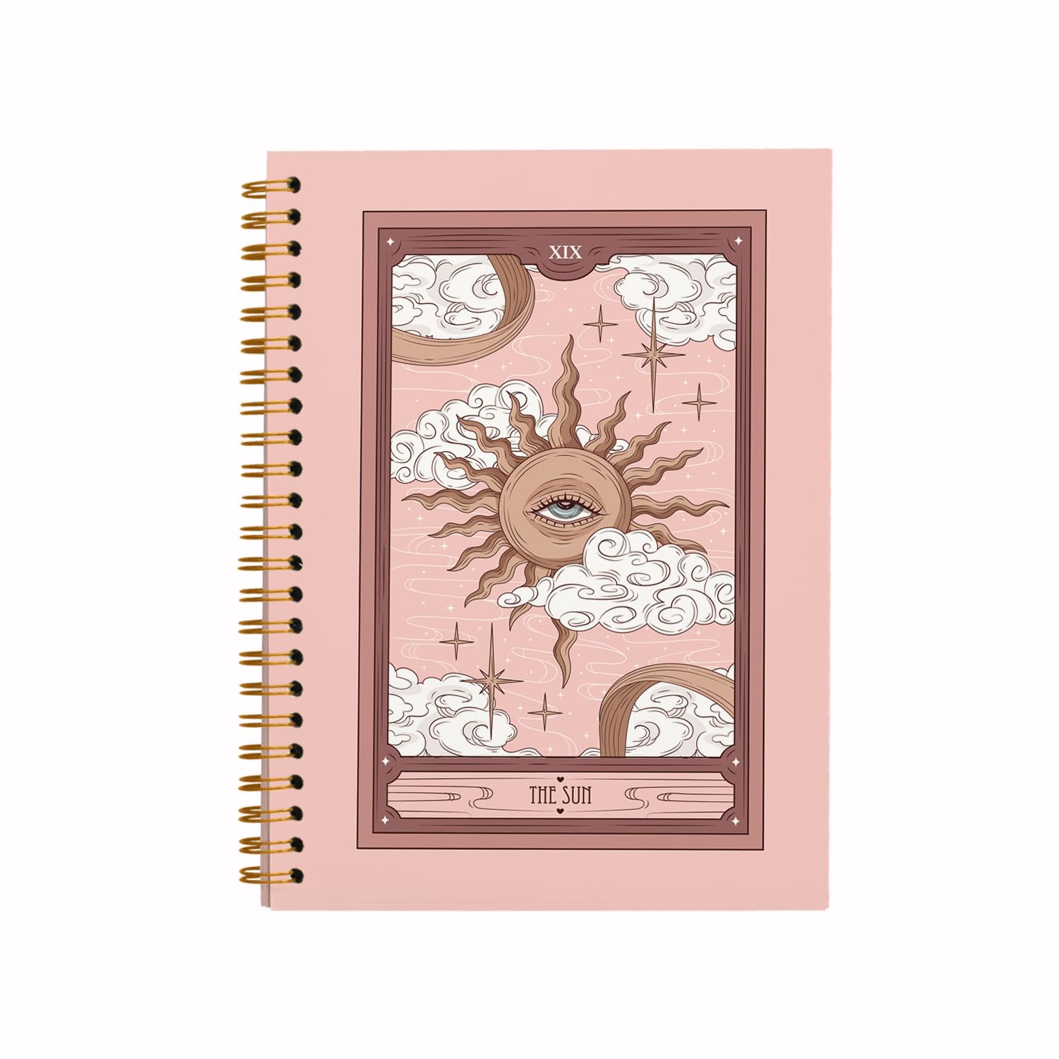 Amazon.com : QUICQOD Tarot Sun Witchy Evil Eye Notebooks,Pink Tarot ...