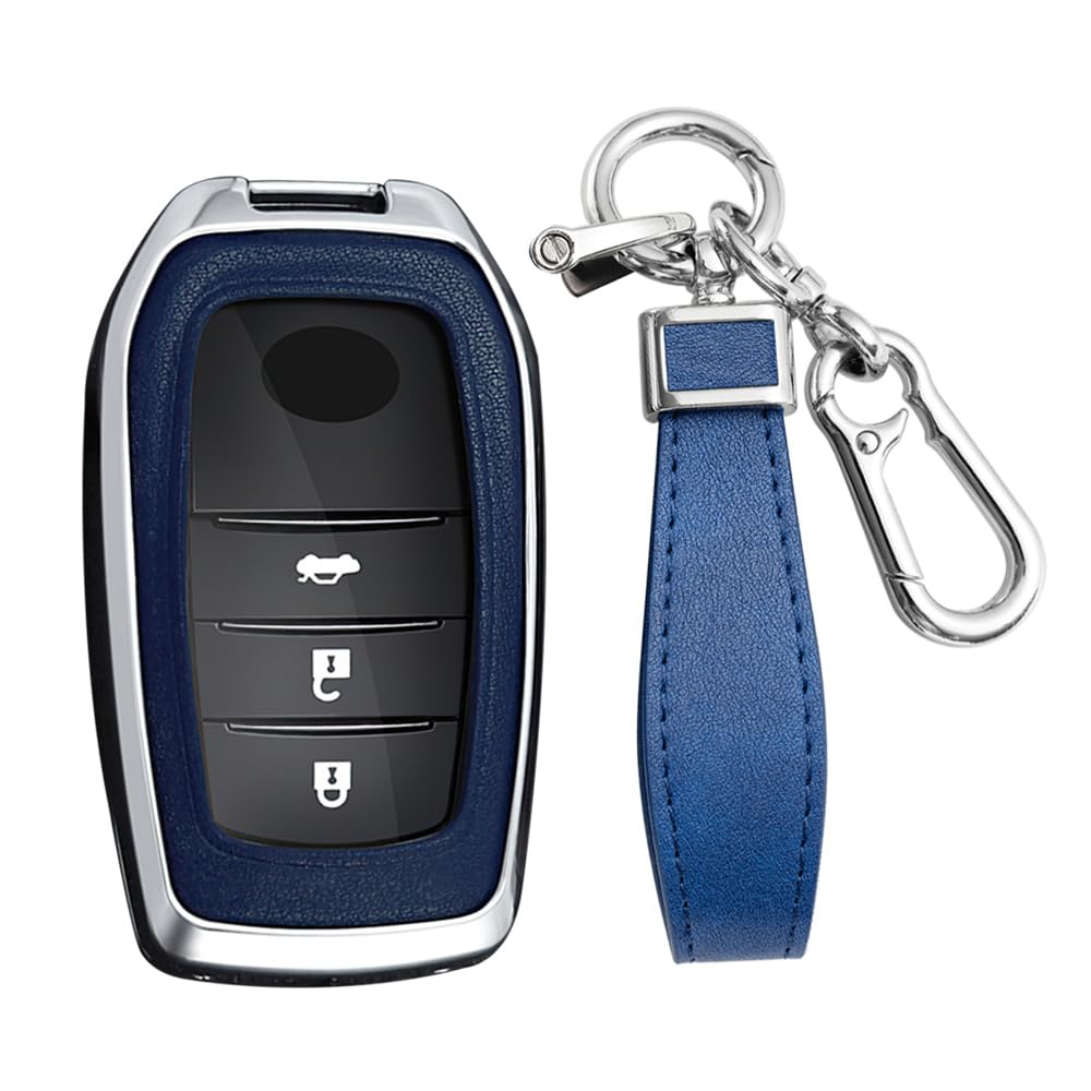 KUNIO Car Key Fob Cover fit for Toyota Yaris Cross Hybrid Rav4 Aygo CHR ...