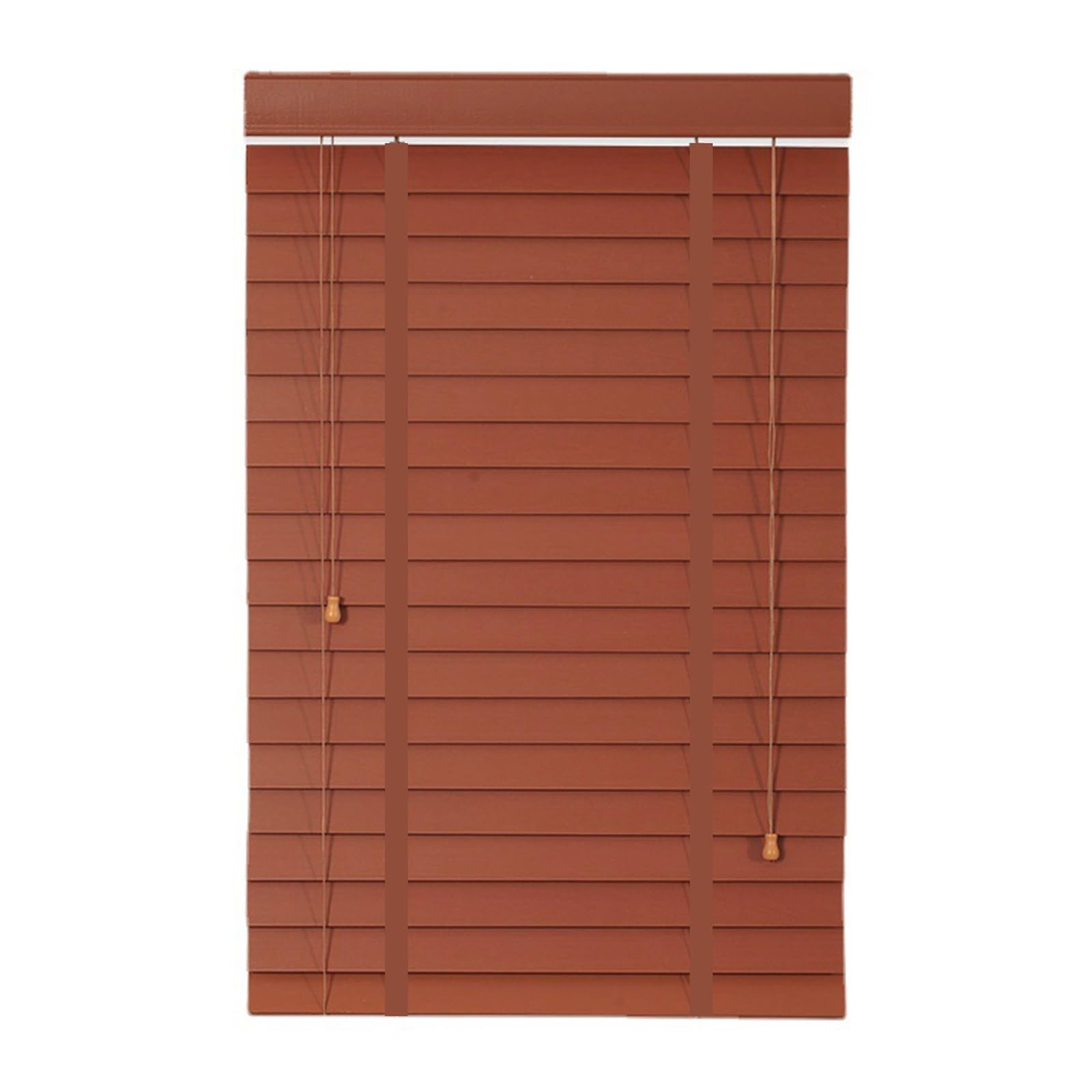 Amazon.com: Customizable Wood Horizontal Cordless Window Blinds W20~72" × H30~82" Wooden Blinds ...