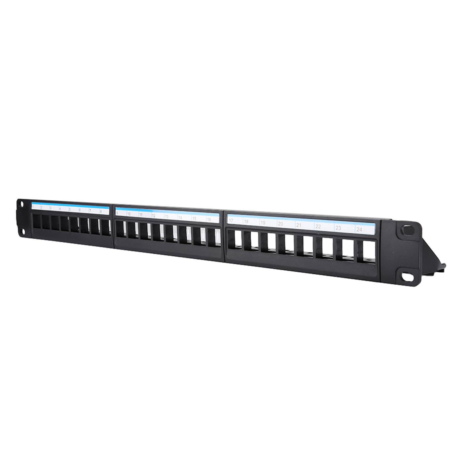 Buy 19Inch 24 Port able Data Patch Panel CAT6 Network Cable Rack,24 ...
