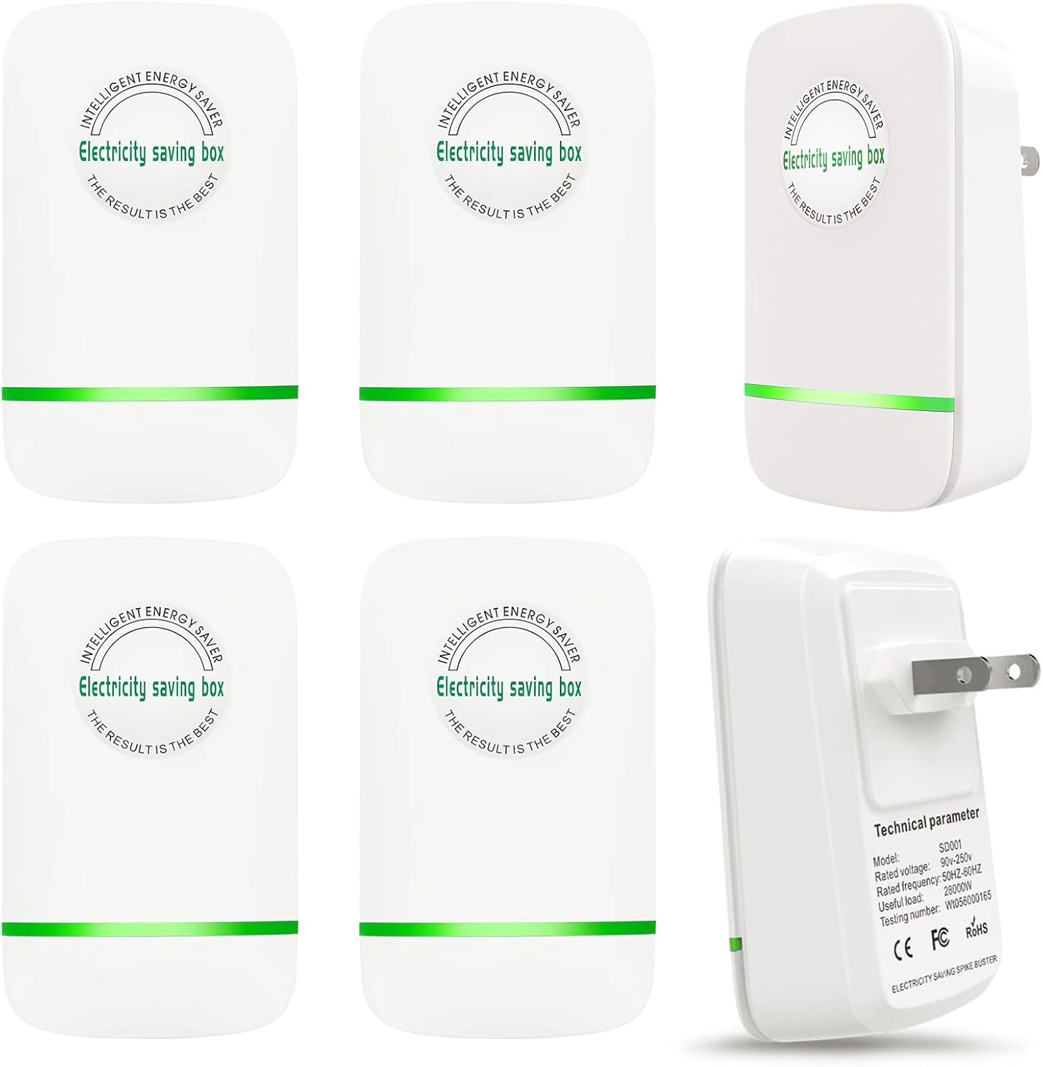 Stop Watt, 6 Pcs Pro Power Save Electricity Saving Box, Esaver Watt ...