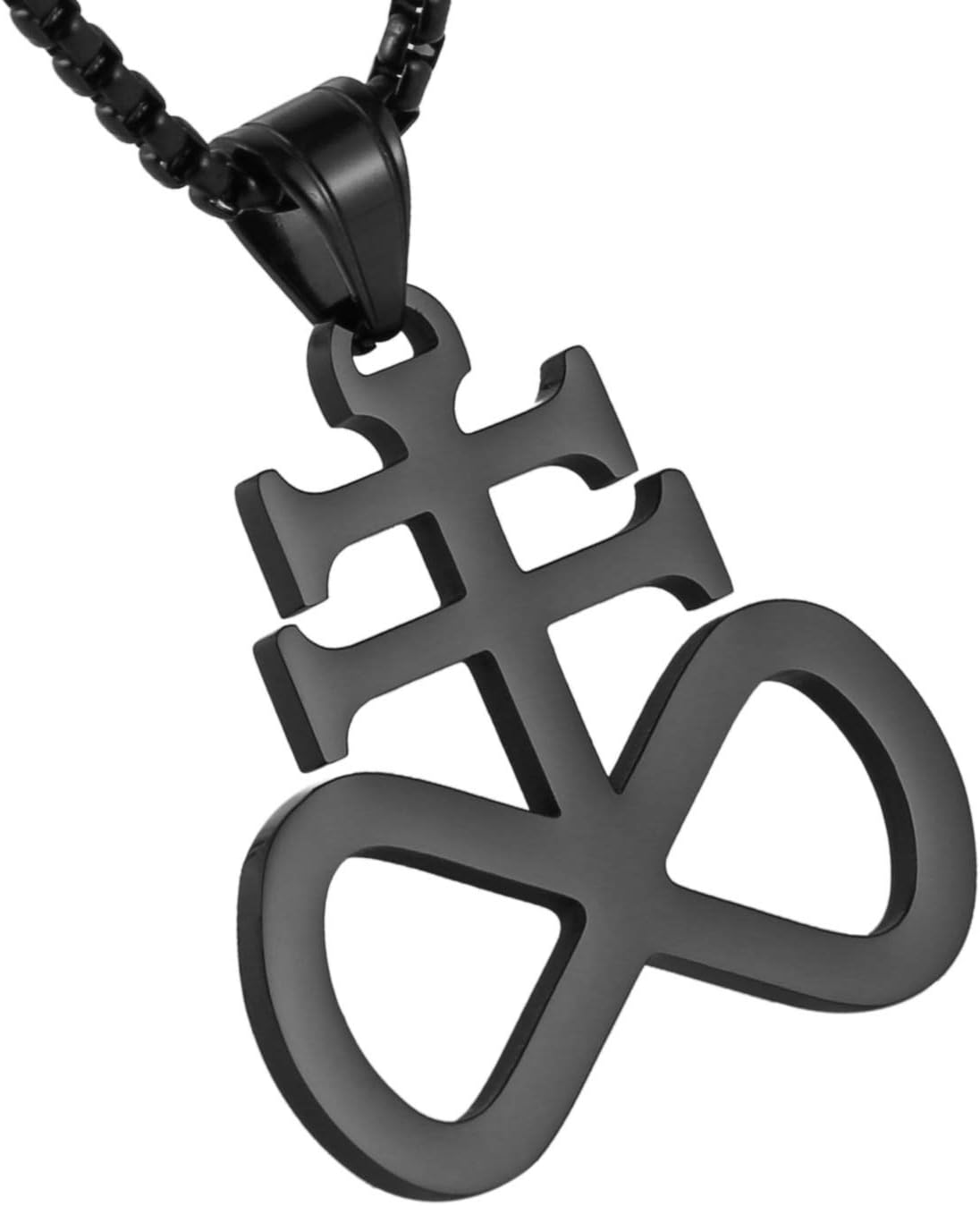 Amazon.com: HZMAN Unisex Stainless Steel Church of Satan Satanic ...