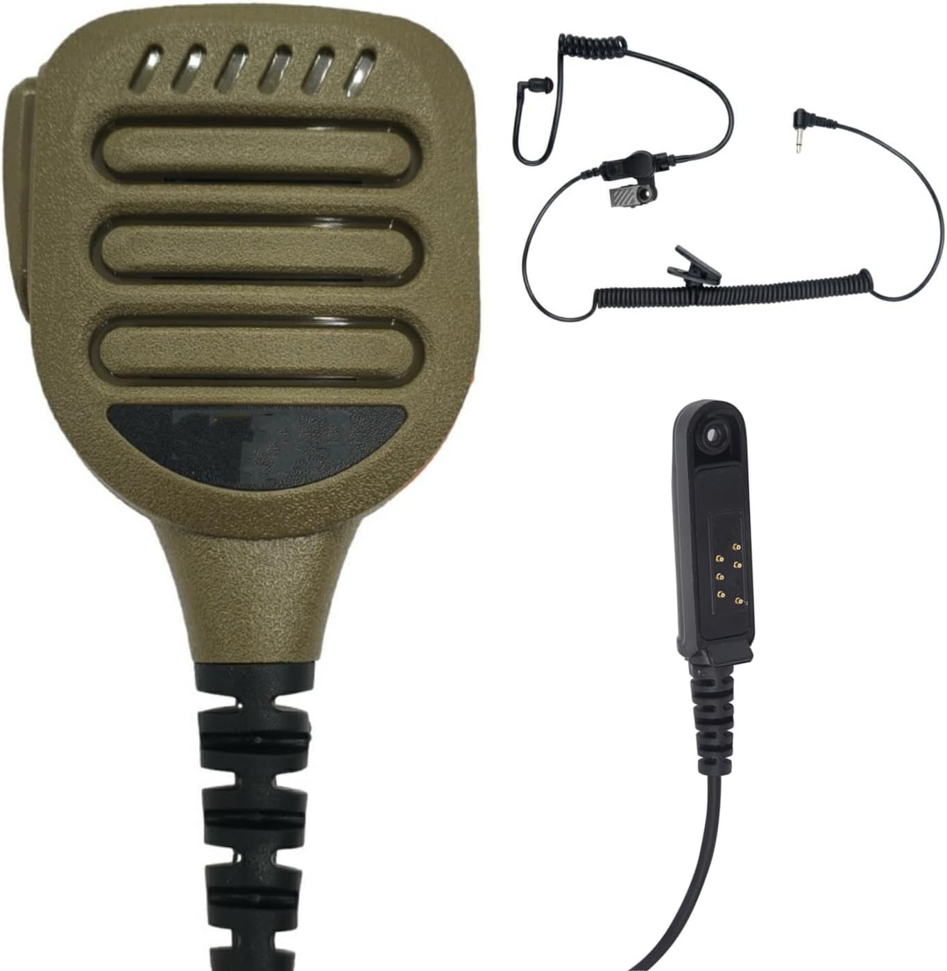 Amazon.com: BAOFENG Ham Radio Speaker Mic Tactical Volume Adjustable ...