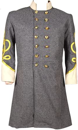 Regalia Lodge Civil War Confederate General's Frock Coat at Amazon Men ...