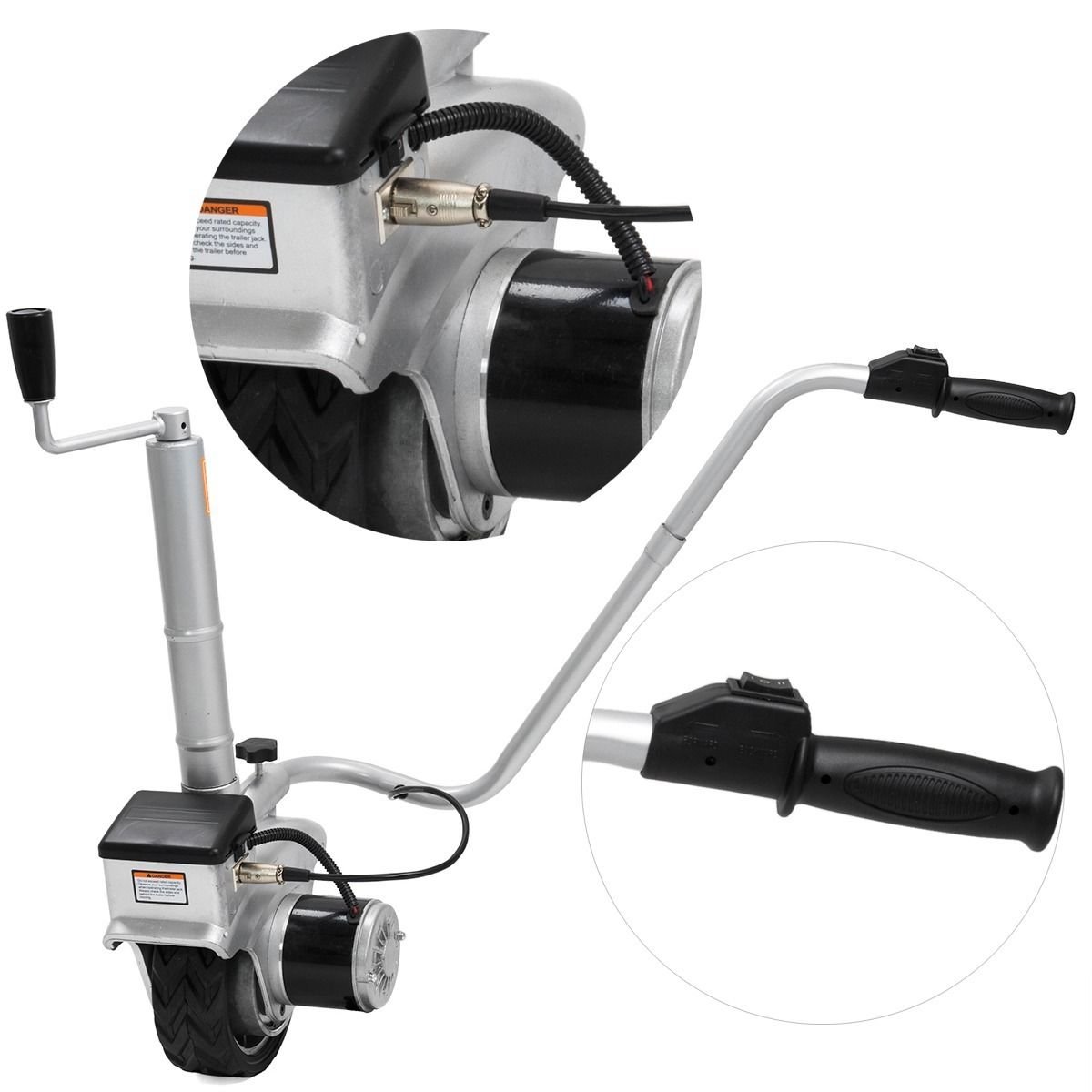 Stark 12v Electric Jockey Wheel Mover Mini Caravan Boat Trailer ...