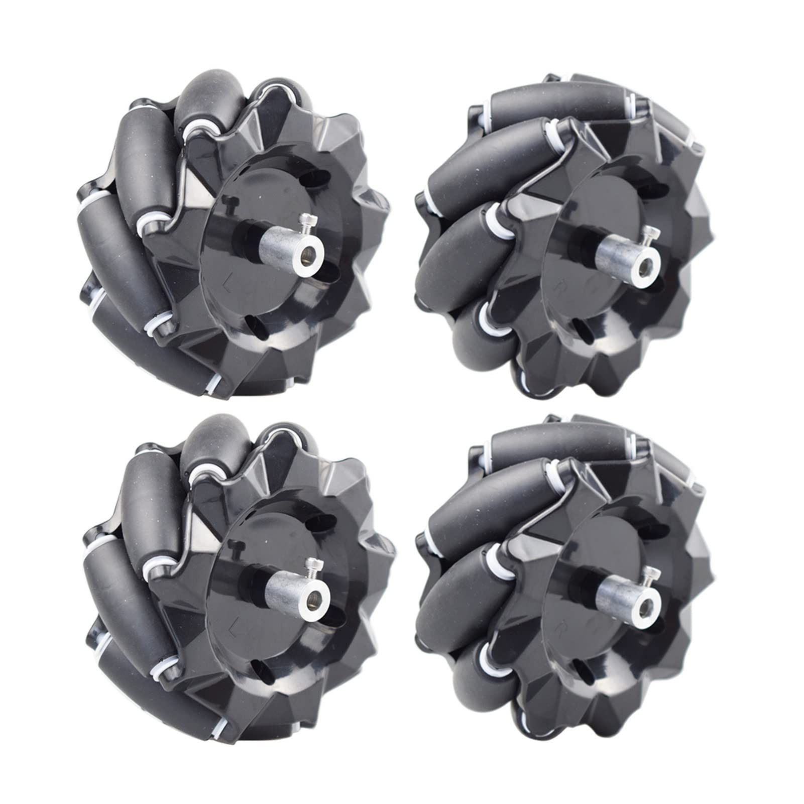 Buy VIKEP 15KG Big Load 96mm High Hardness Plastic Mecanum Wheel Omni ...