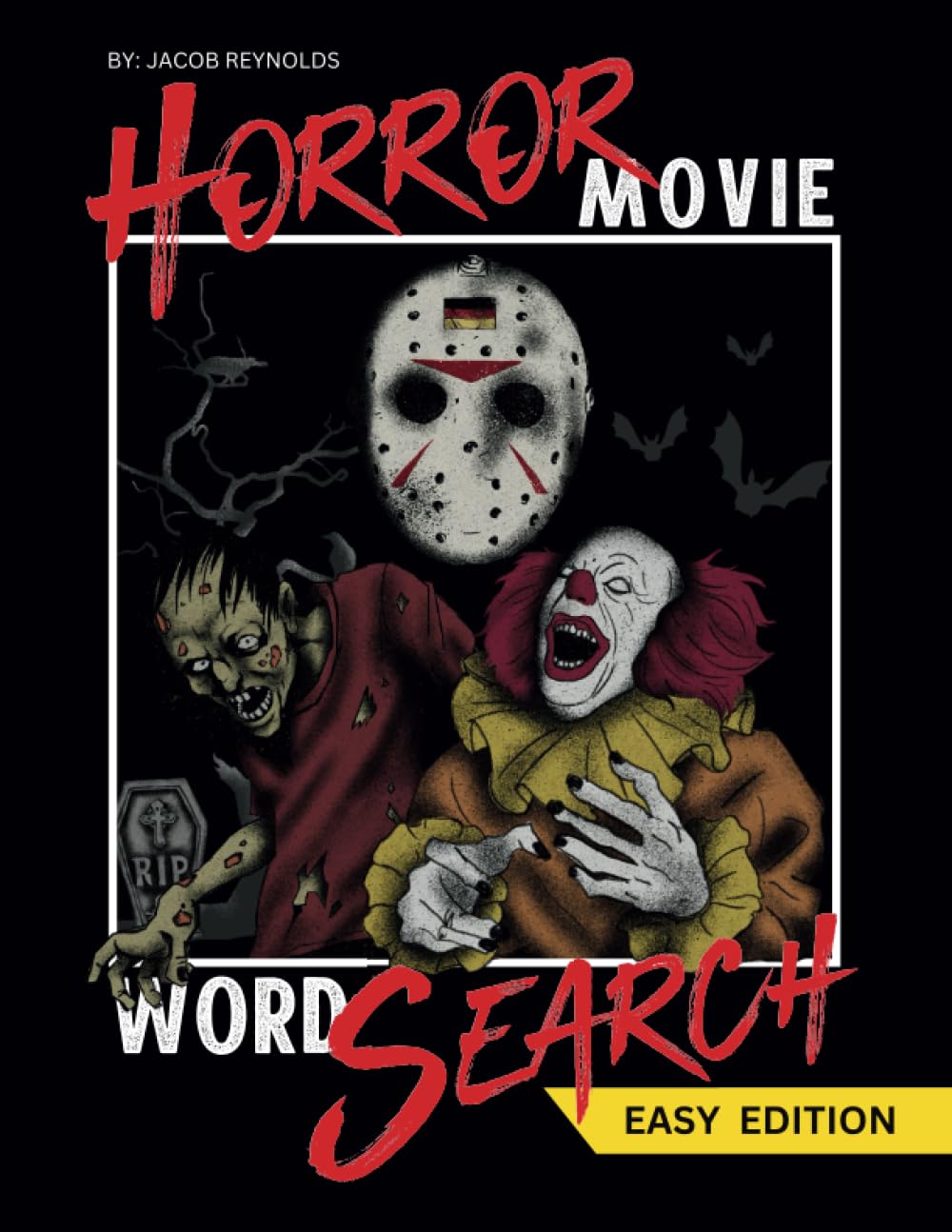 Amazon.com: Horror Movie Word Search: Easy Edition: 80 Puzzles (1,500 ...