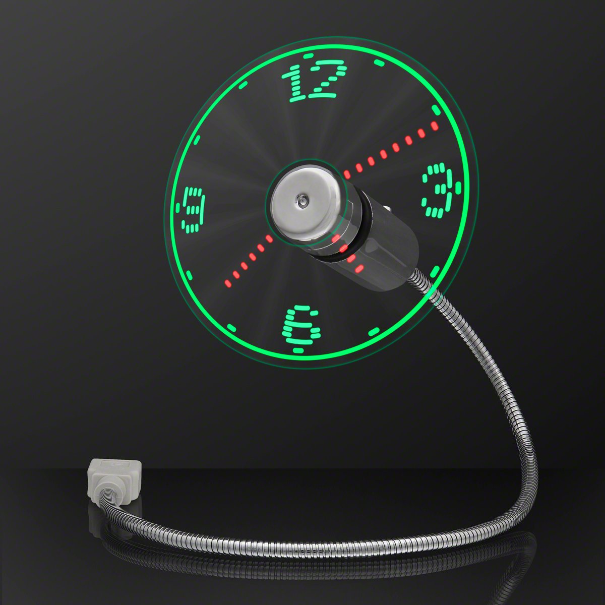 Amazon.com: LED Light up USB Clock Desk Fan : Electronics