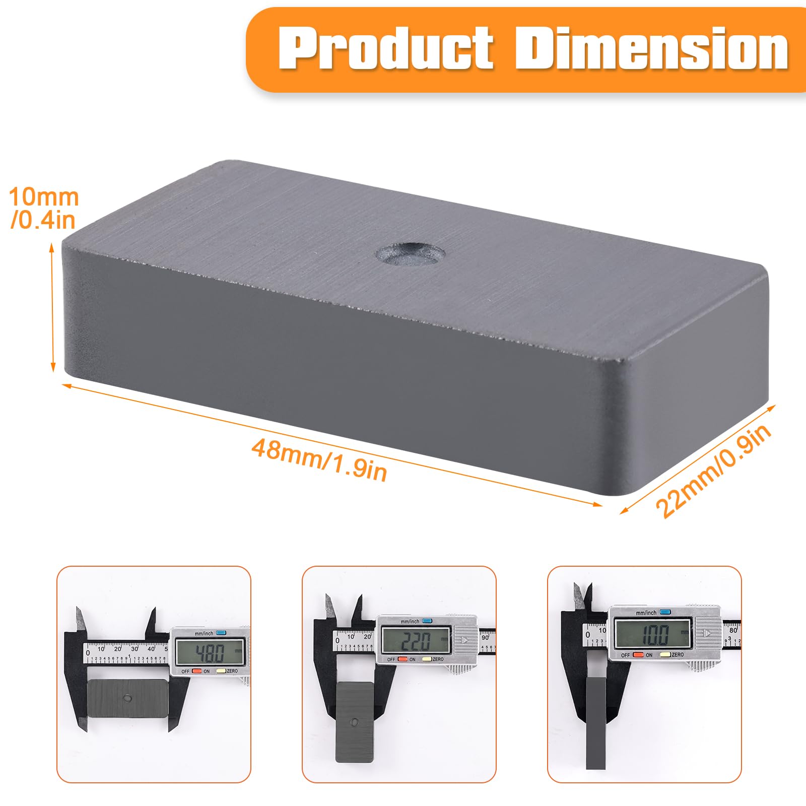 Snapklik.com : Ferrite Block Magnets, 14pcs