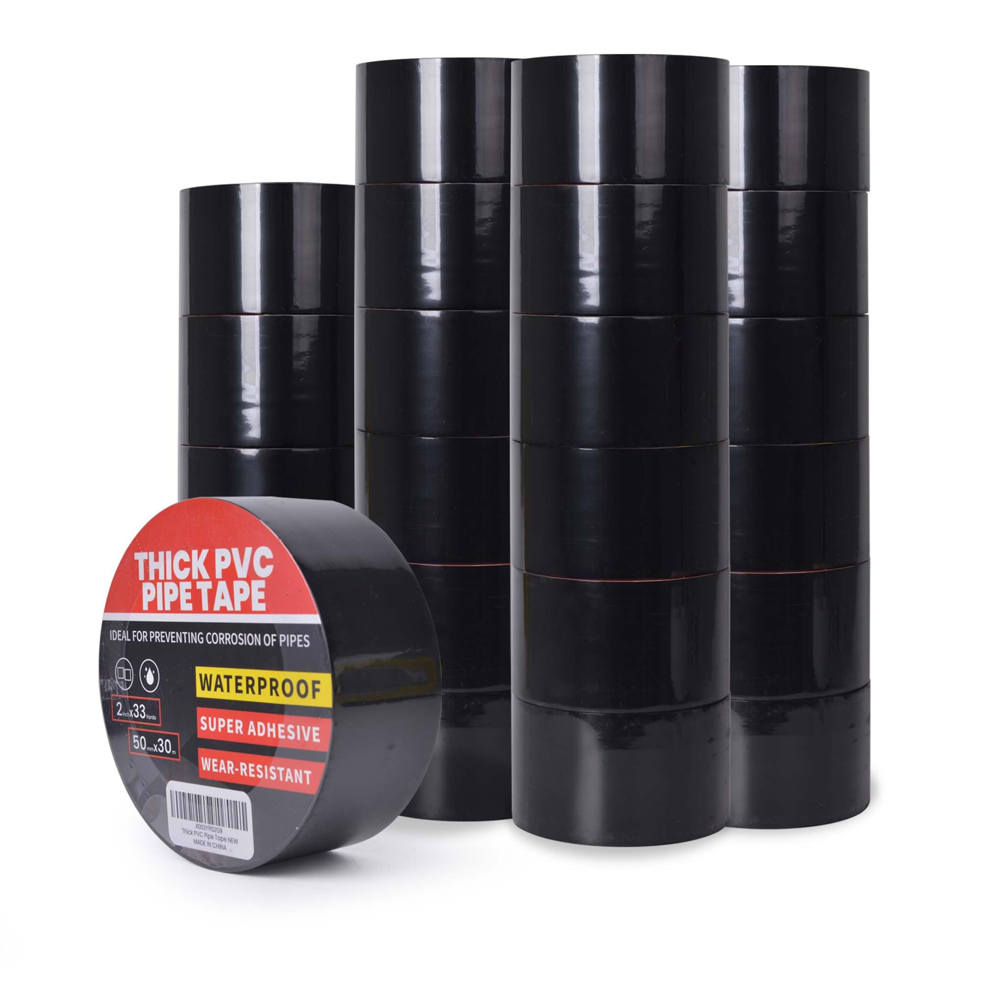 Snapklik.com : 24 Rolls Corrosion Protection Pipe Tape, 10mil Pipe Wrap ...