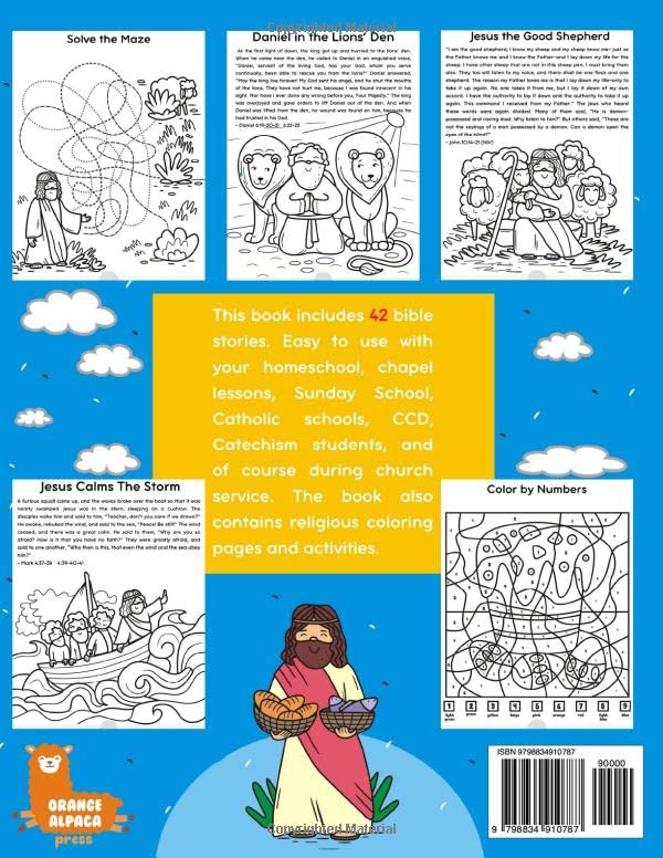 Snapklik.com : Bible Story And Activity Book For Kids: Biblical Stories ...
