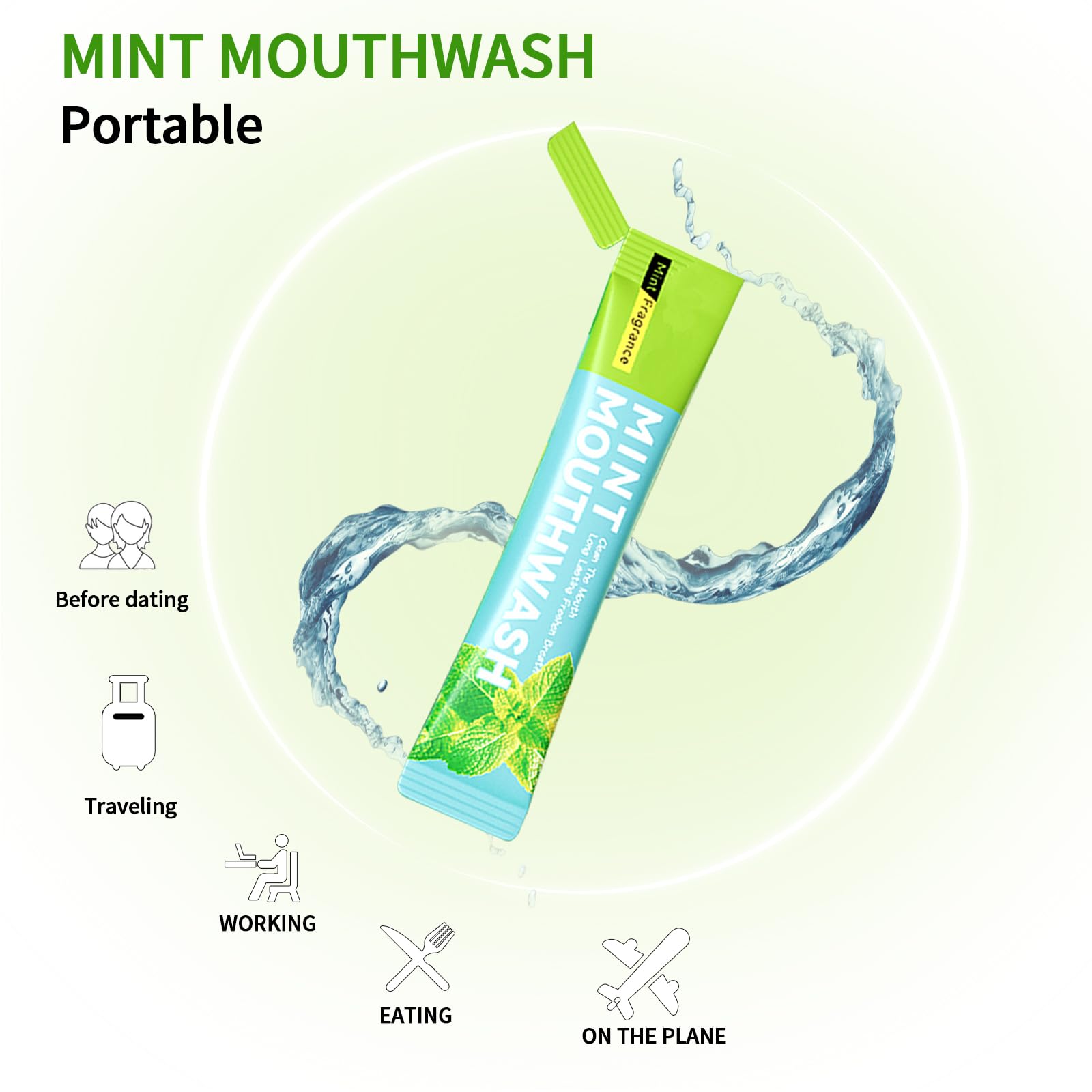 Snapklik.com : Mouthwash Travel Size Portable - Fresh Cool Mint Alcohol ...