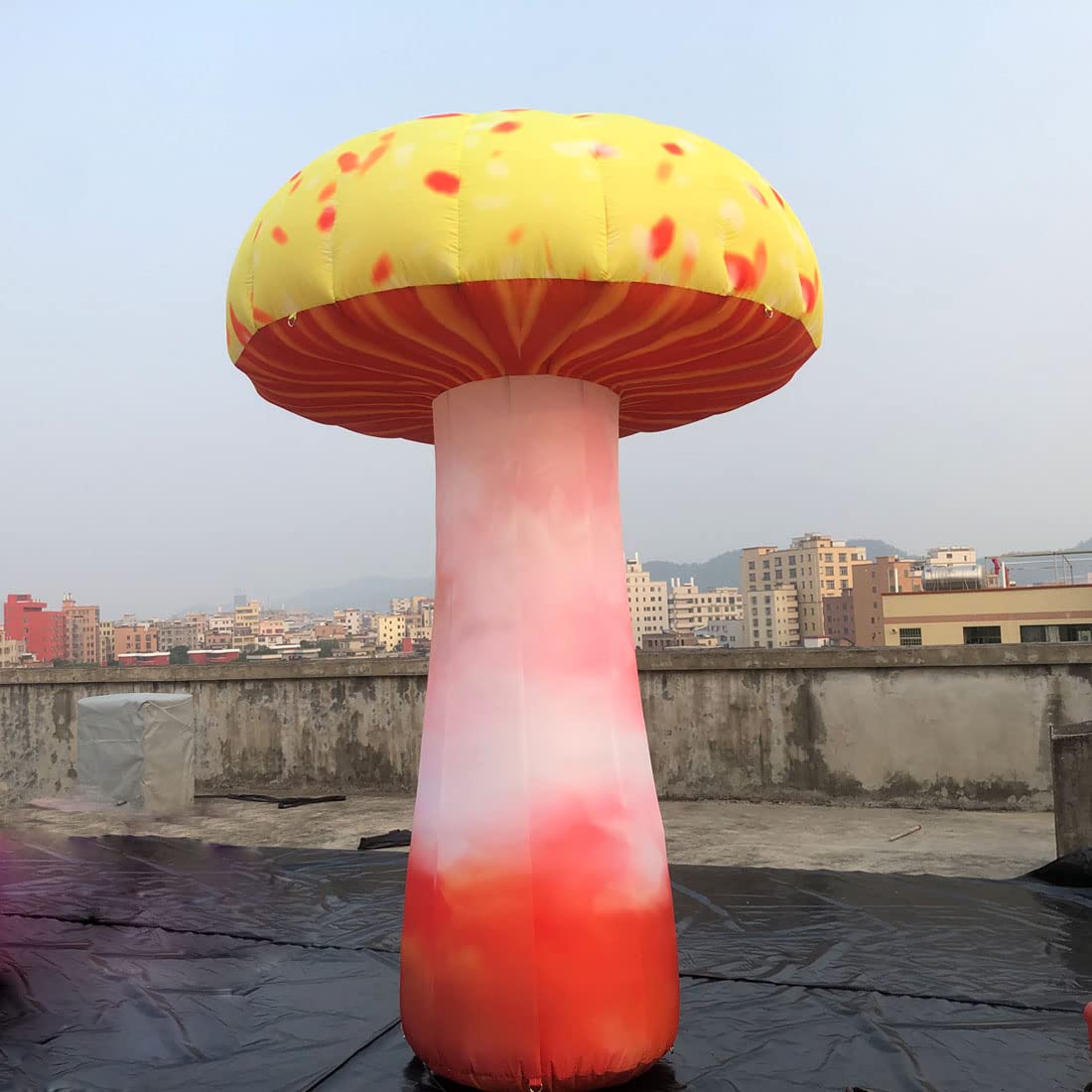 Snapklik.com : Vinfgoes Outdoor Garden Decor Giant LED Inflatable Mushroom