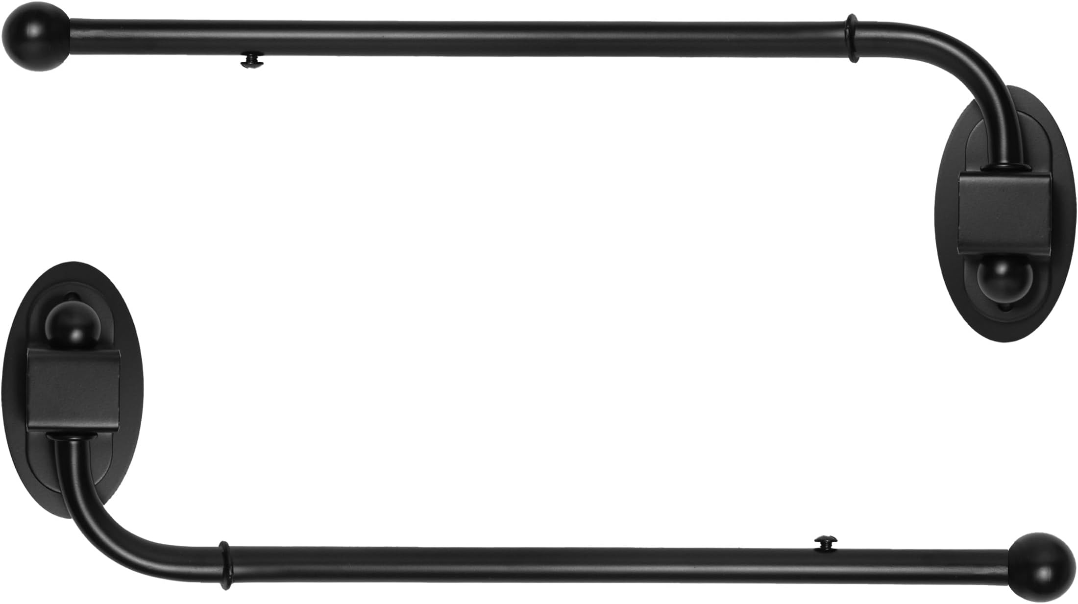 Amazon.com: Urbanest 1/2” Adjustable Wall Mounted Swing Arm Rods, 24 ...