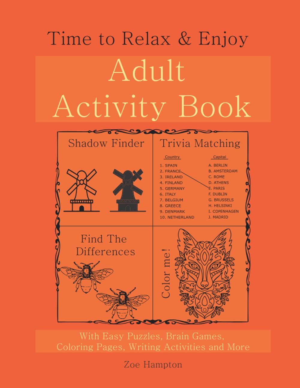 Amazon.com: Time to Relax & Enjoy Adult Activity Book: With Easy ...