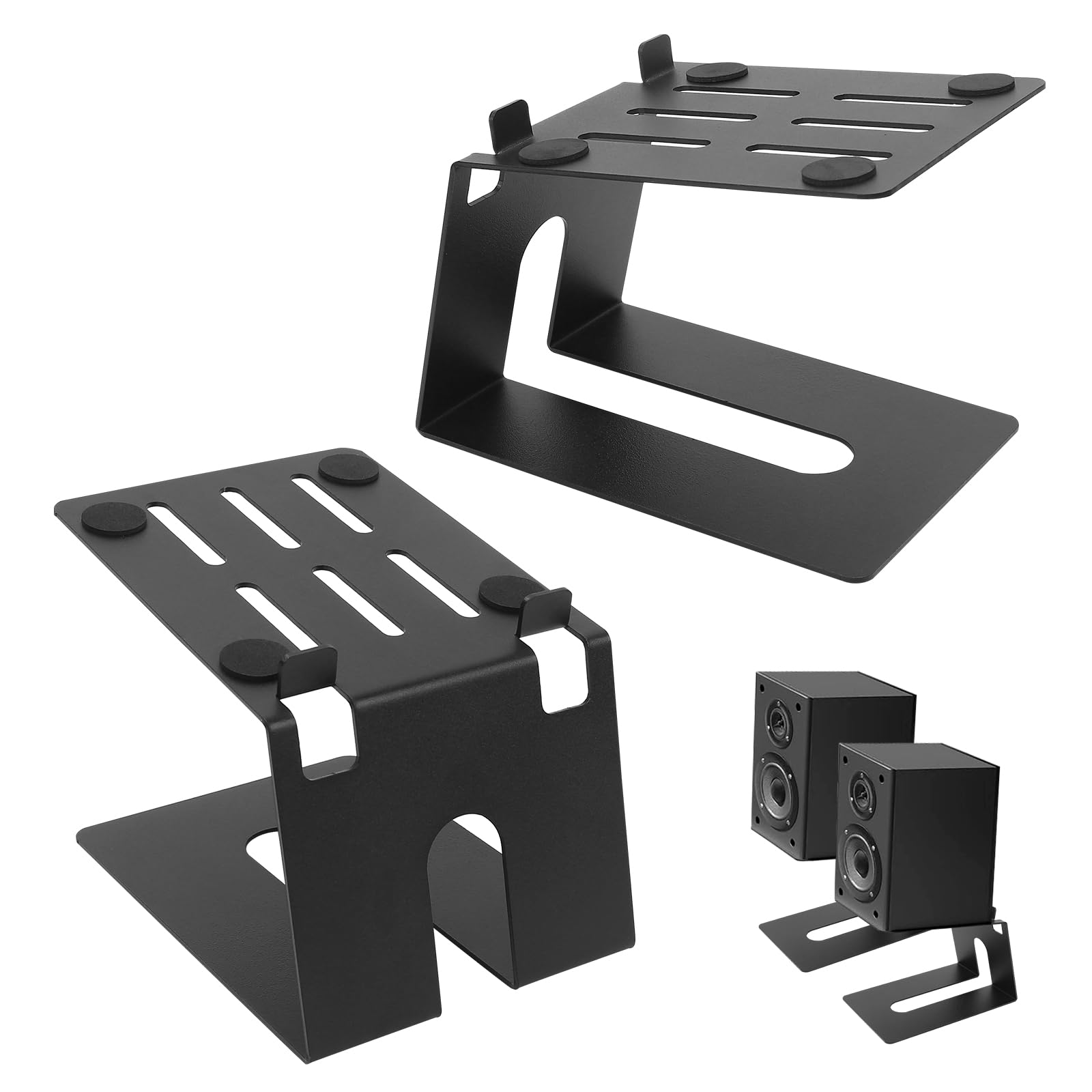 Amazon.com: Desktop Speaker Stands 1 Pair,Bookshelf Speaker Stand,Metal ...