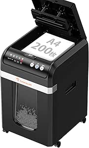 Amazon.co.jp: Bonsaii C283-A Auto Feed Shredder, Commercial Use, Automatic Shredding 200 Sheets ...