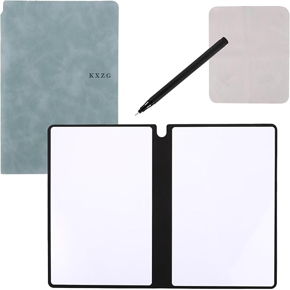 Amazon.com : Portable A5 Dry Erase Notebook, 9.4x6.5 Inch Reusable Dry ...