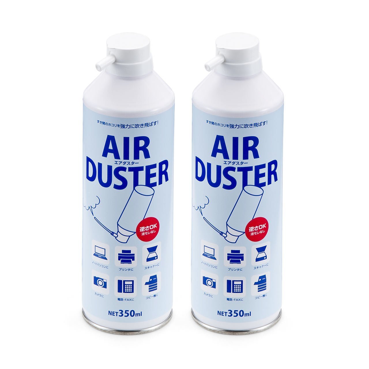 Amazon | サンワダイレクト エアダスター 【2本セット】 ノンフロン 逆さOK グリーン購入法適合 エコタイプ PC キーボード ホコリ 掃除 200-CD017-2 | エアダスター ...