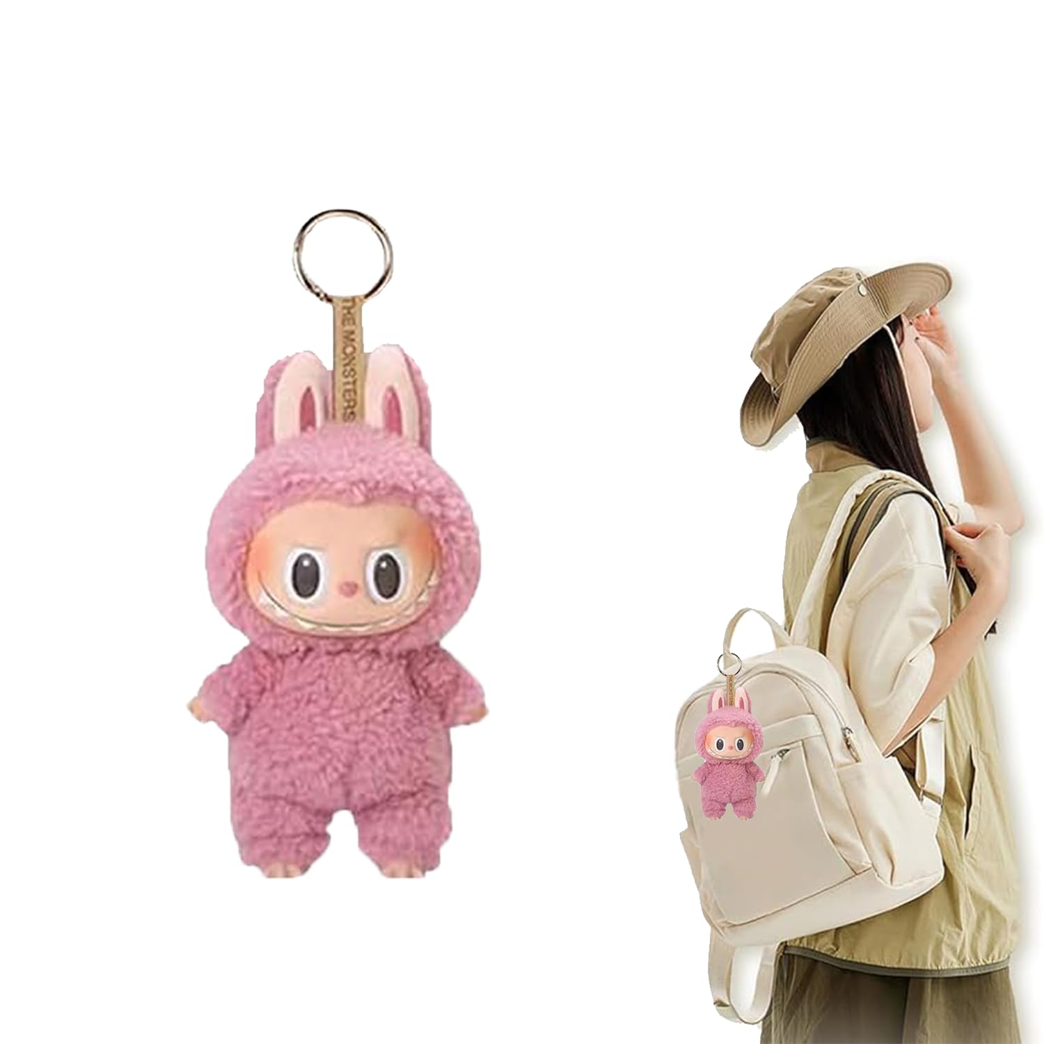 Labubu Keychain Plush Vinyl Hanging Card Labubu Plush Toy Labubu ...