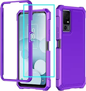 Amazon.com: for Jitterbug Smart 4 Case/TCL 40XL/TCL 40T/TCL 505 Phone Case with Screen Protector ...