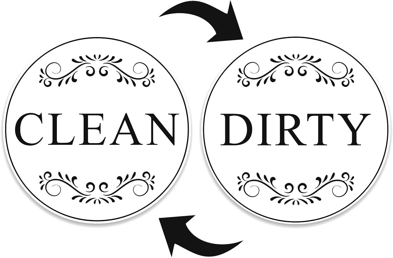 Amazon.com: 4-in Magnet Clean Dirty Sign for Dishwasher - Joyfulmap ...