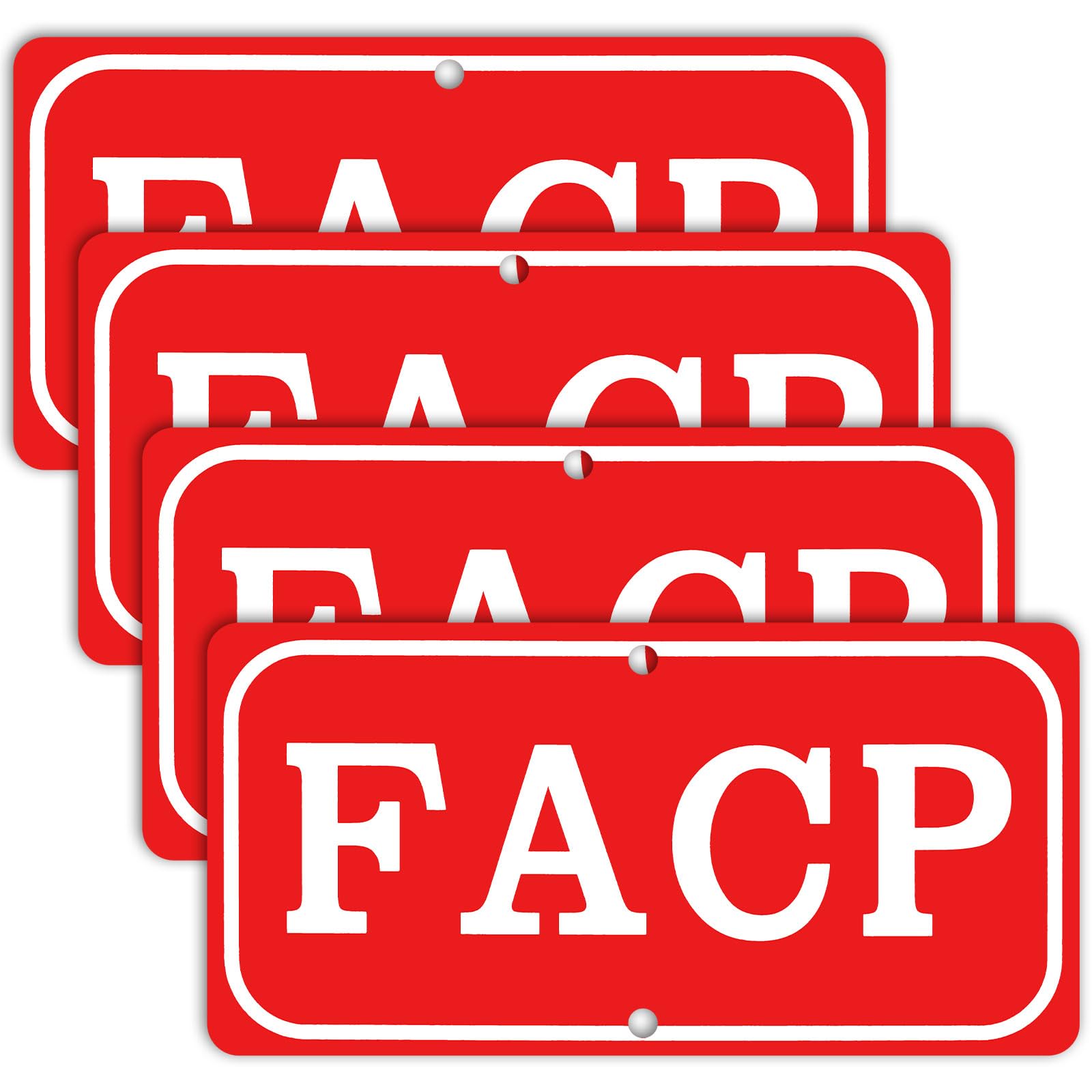 Snapklik.com : 4 Pcs Fire Alarm Control Panel Sign, 6 X 12 Inch ...