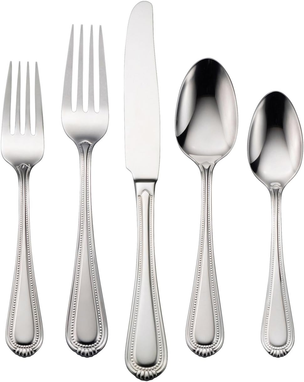 Amazon.com | Oneida 2273045Al20 Juilliard 45 Piece Fine Flatware Set ...